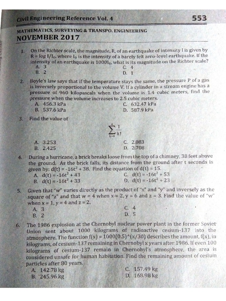 Civil Engineering Reference Vol. 4 Gillesania | PDF