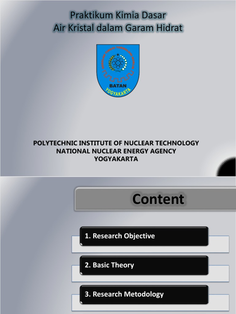 Praktikum Kimia Umum - Air Kristal Dalam Garam Hidrat | PDF
