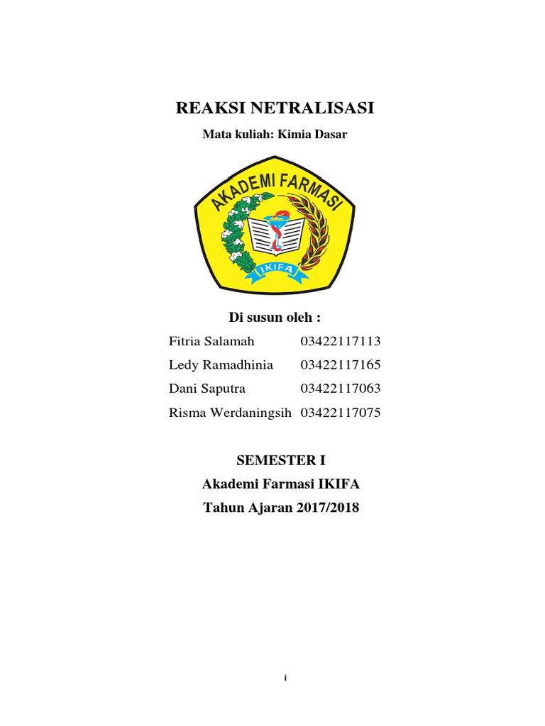 Netralisasi | PDF