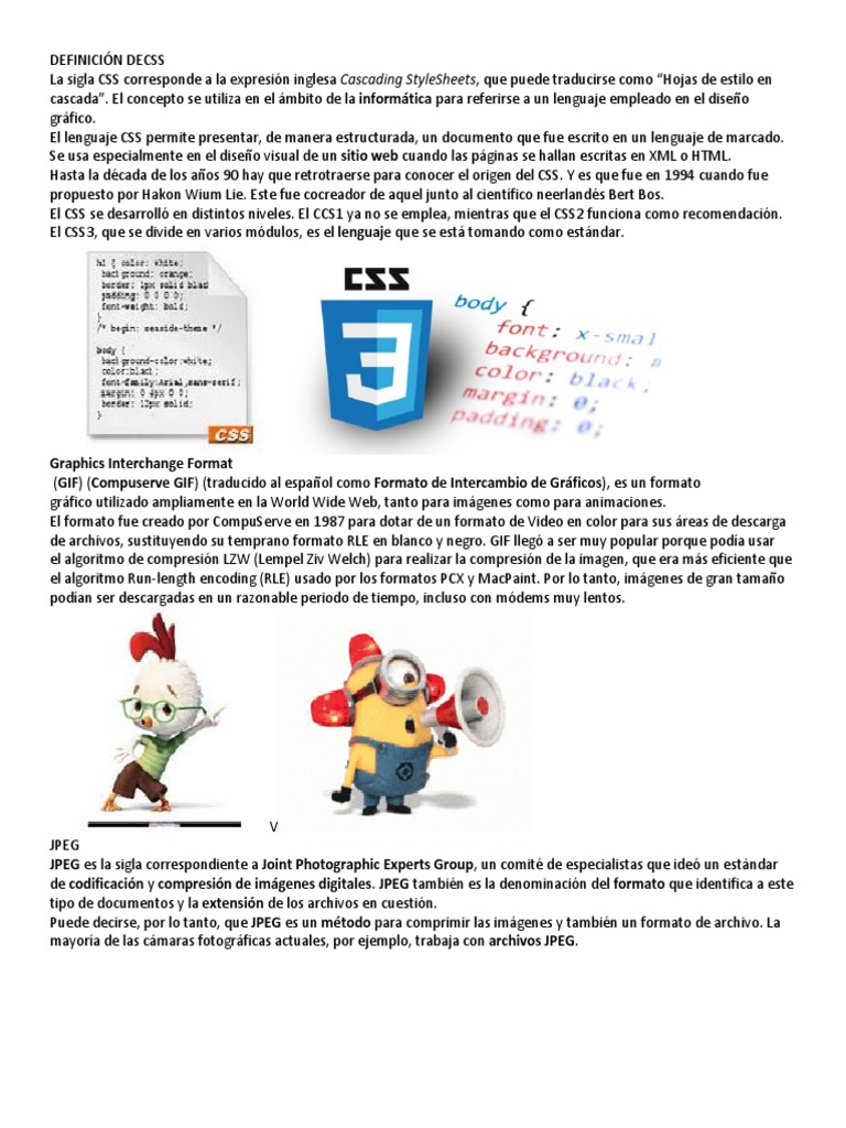Definición Decss | PDF | Xml | Lenguaje de marcado