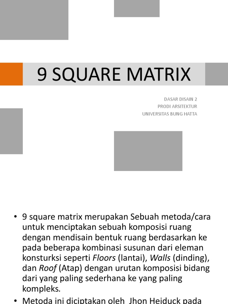9 Square Matrix Pdf