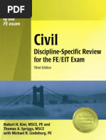Fe Civil Exam - Updated Practice Exam | PDF | Mean | Variance
