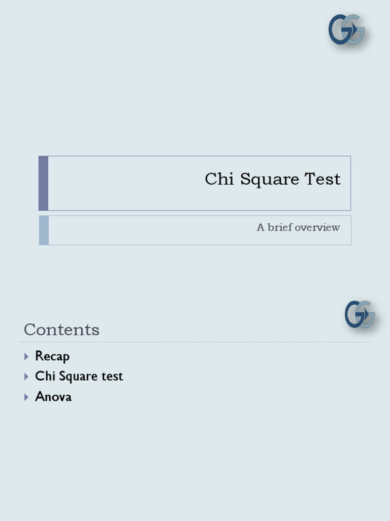 Chi Square Test Final | PDF | Chi Squared Test | Goodness Of Fit