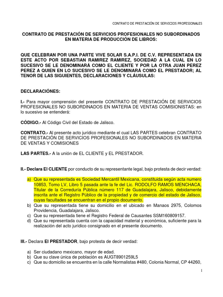 Contrato de Prestacion de Servicios 2019 | PDF | México | Gobierno