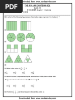 Grade 6 Maths Fractions Multiple Choice Questions | PDF