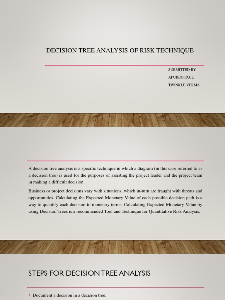 Decision Tree Analysis of Risk Technique | PDF | Risk Management | Risk