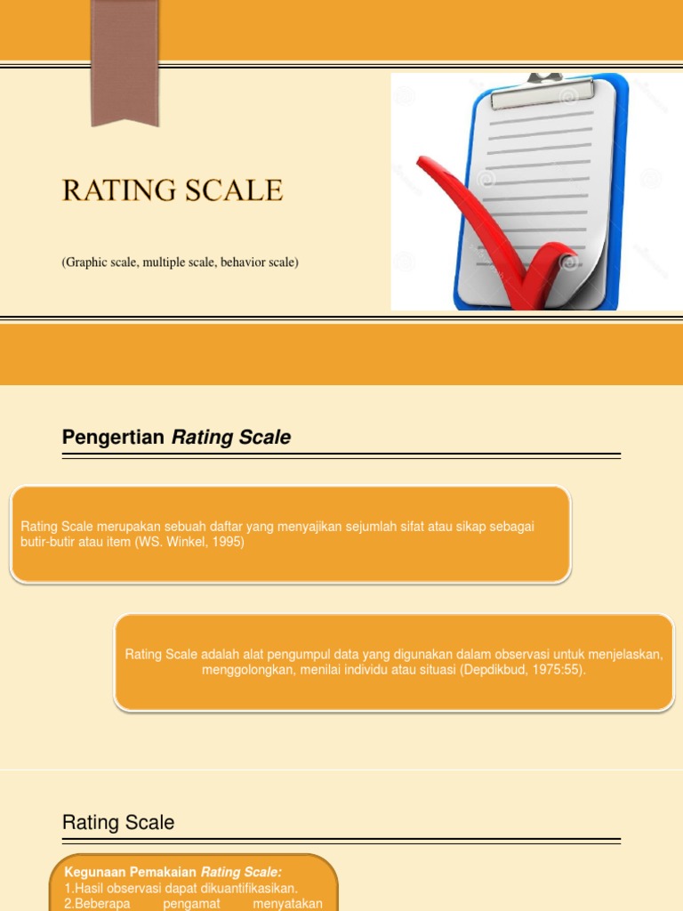 Definisi dan Kelebihan Rating Scale | PDF
