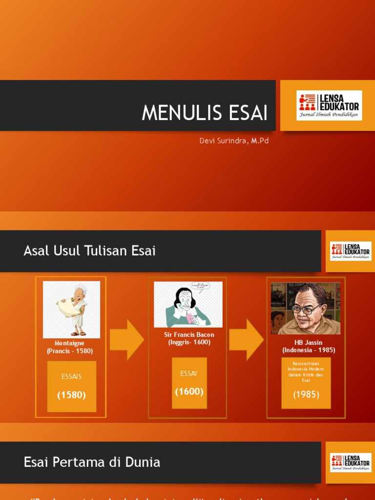 Teknik Dasar Menulis Esai | PDF