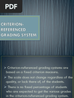 Norm Referenced and Criterion Referenced Grading System | PDF | Test ...