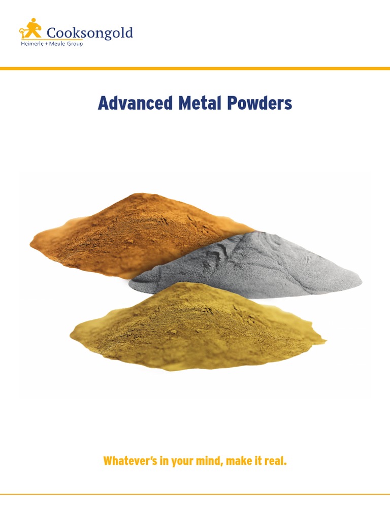 Cooksongold Advanced Metal Powders 2016 | PDF | Annealing (Metallurgy ...