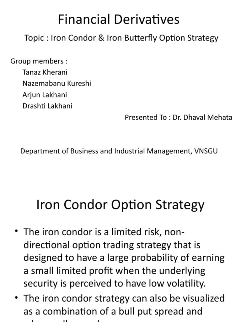 Iron Condor Option Strategy | PDF | Law