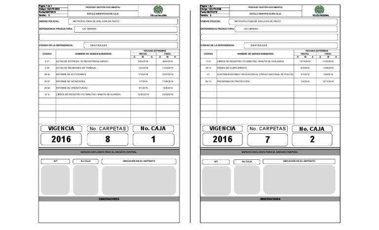 v3 - Rotulo de Caja Con Medidas | PDF | Cumplimiento de la ley | Crimen ...