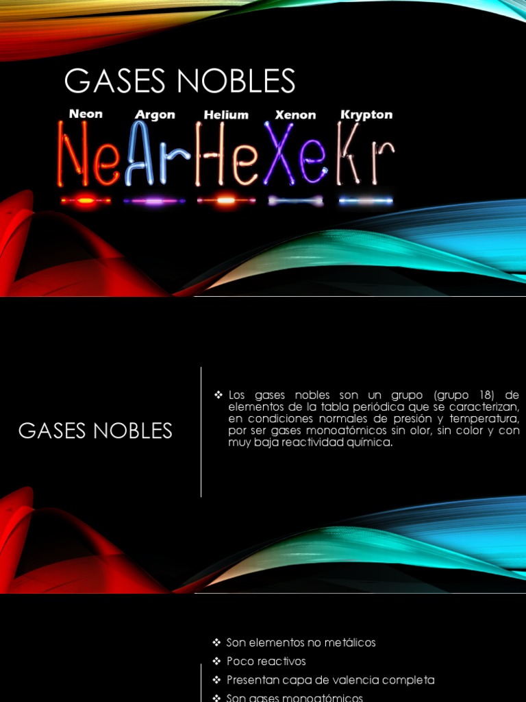Gases Nobles | PDF | Helio | Argón