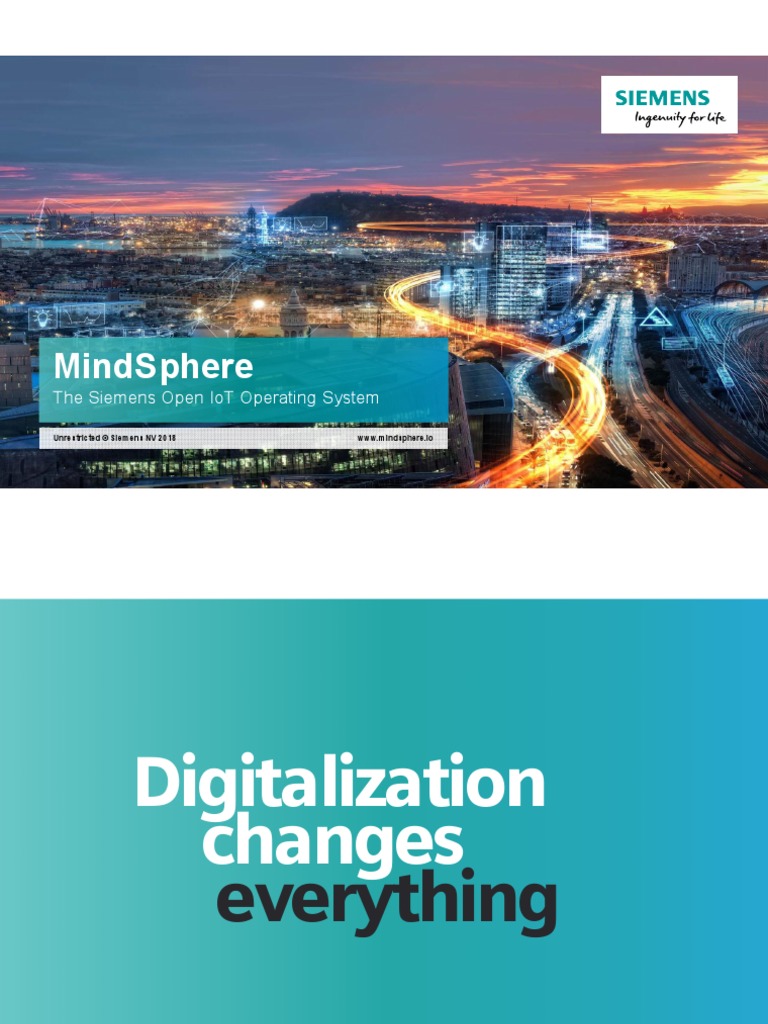Presentación Mindsphere | PDF | Internet Of Things | Cloud Computing
