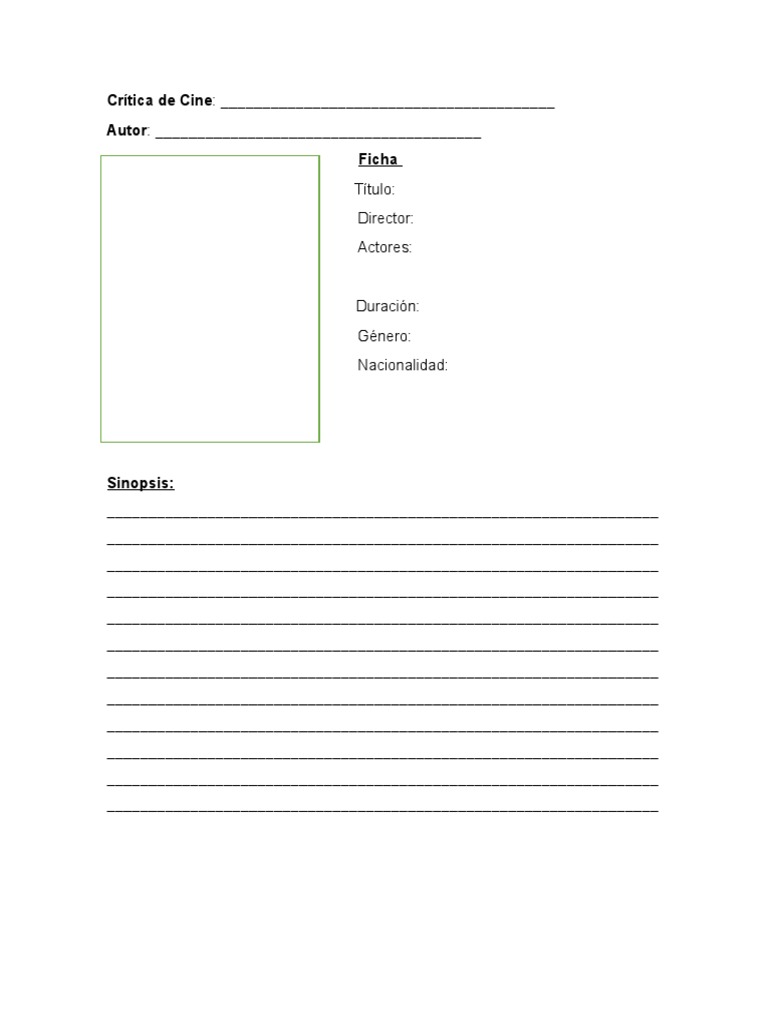 Critica de Cine Formato | PDF