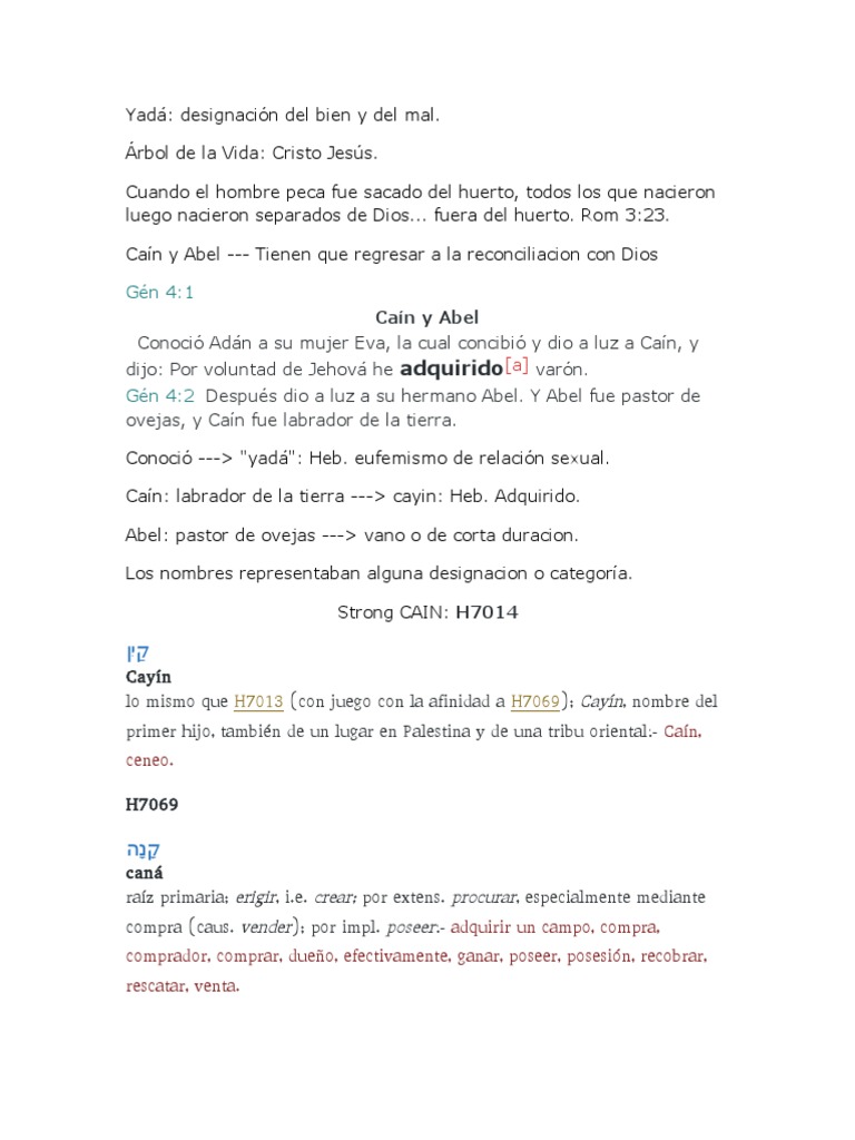 Caín y Abel | PDF | Caín y Abel | Cristianismo
