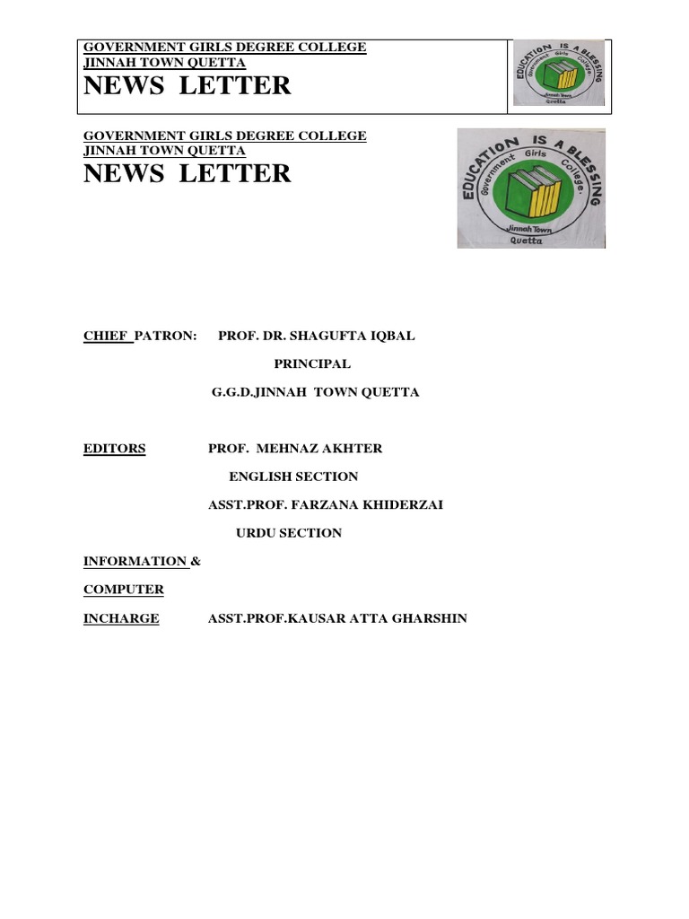News Letter | PDF