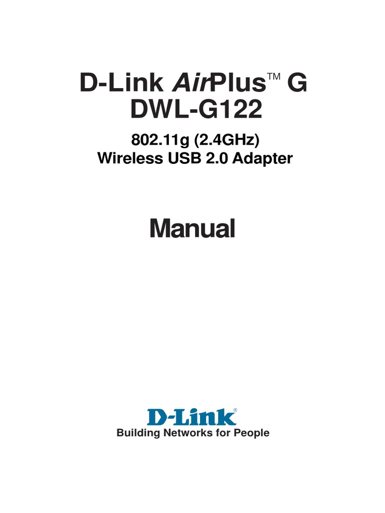 DWL-G122 Revc Manual 1.01 en PDF | PDF | Wireless Lan | Wi Fi