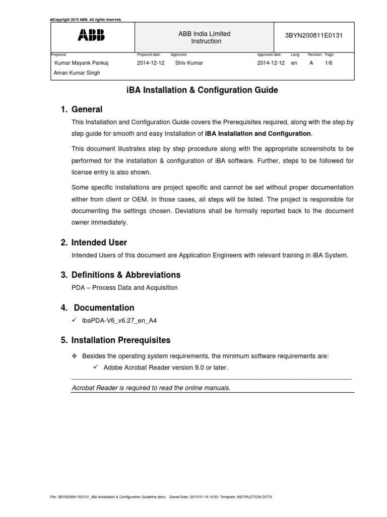 Manual Configuração IBA | Download Free PDF | Input/Output | Directory ...