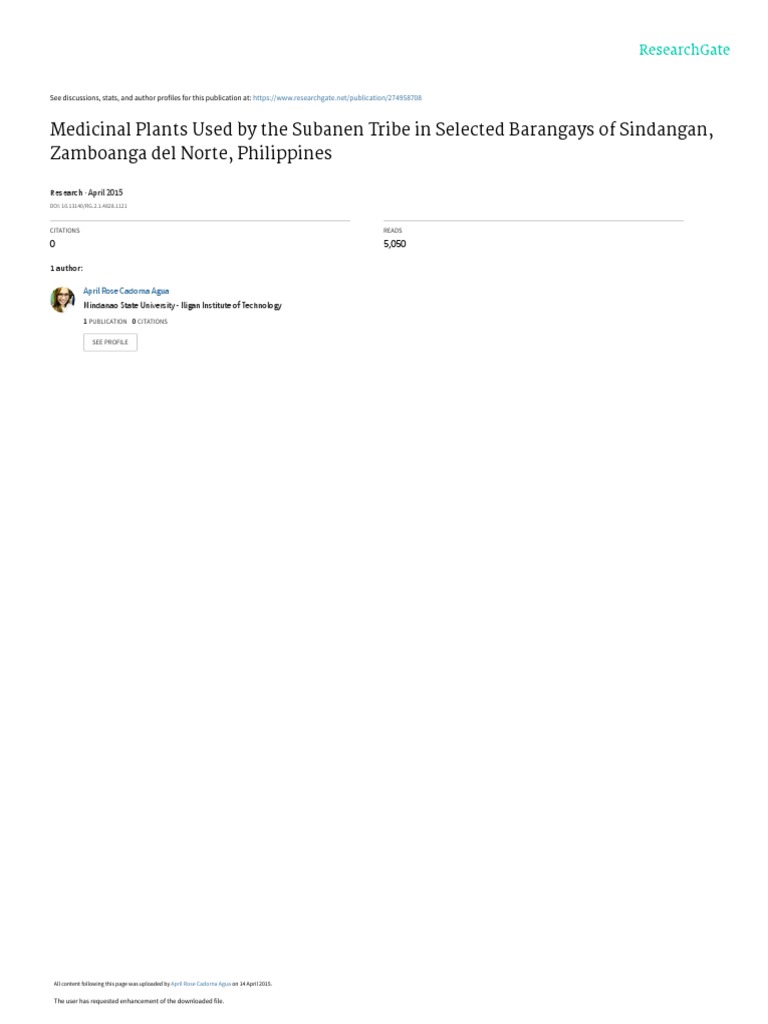 Thesis Journal Type | PDF | Herbalism | Horticulture And Gardening