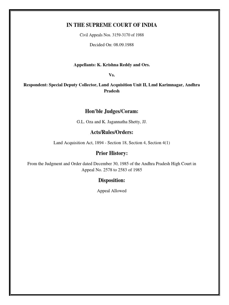 In The Supreme Court of India | PDF | Supreme Courts | Supreme Court Of ...