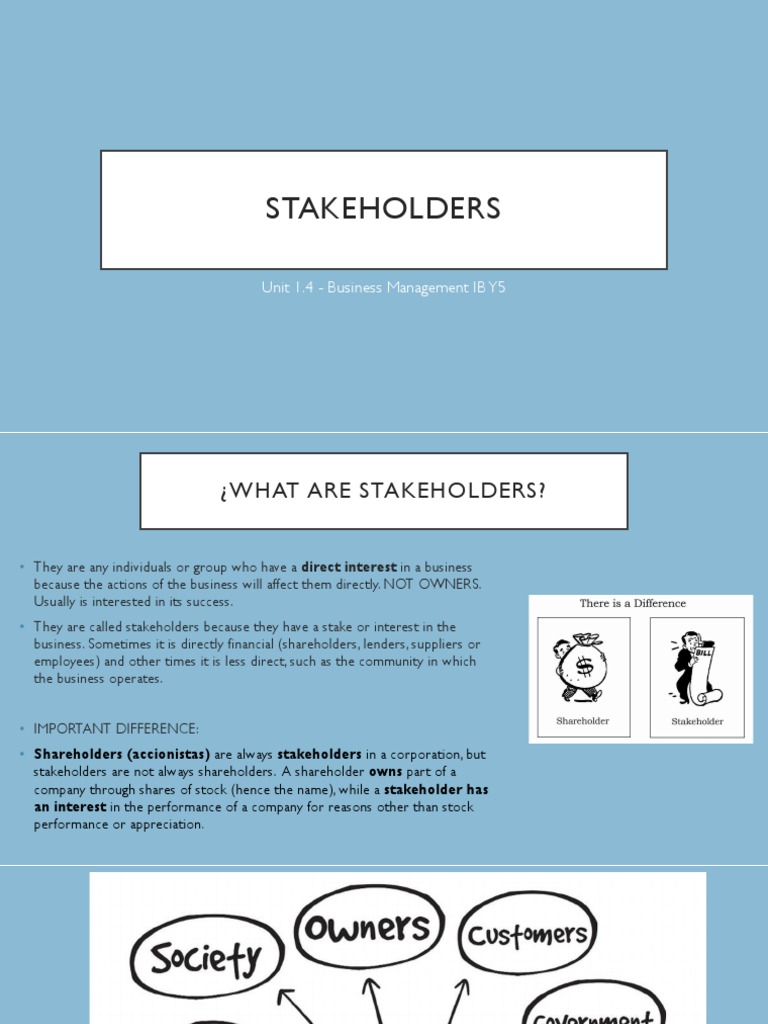 IB Business | PDF | Stakeholder (Corporate) | Employment