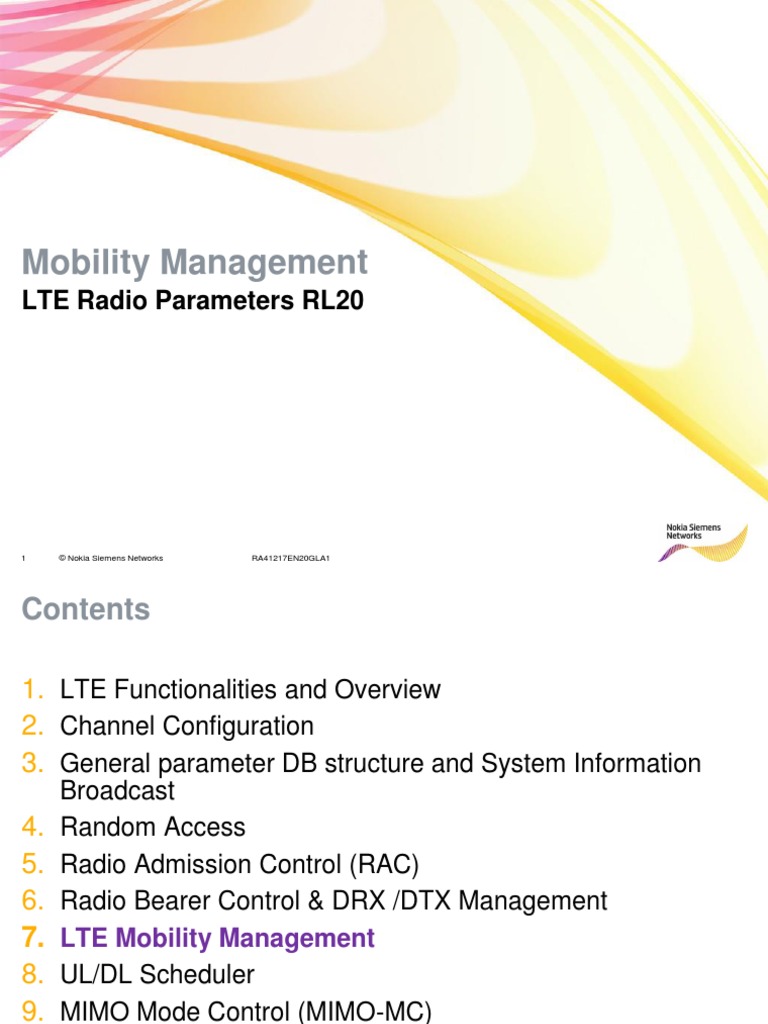 07 LTE Mobility MNGMNT GC | PDF | Lte (Telecommunication) | Computer Networking
