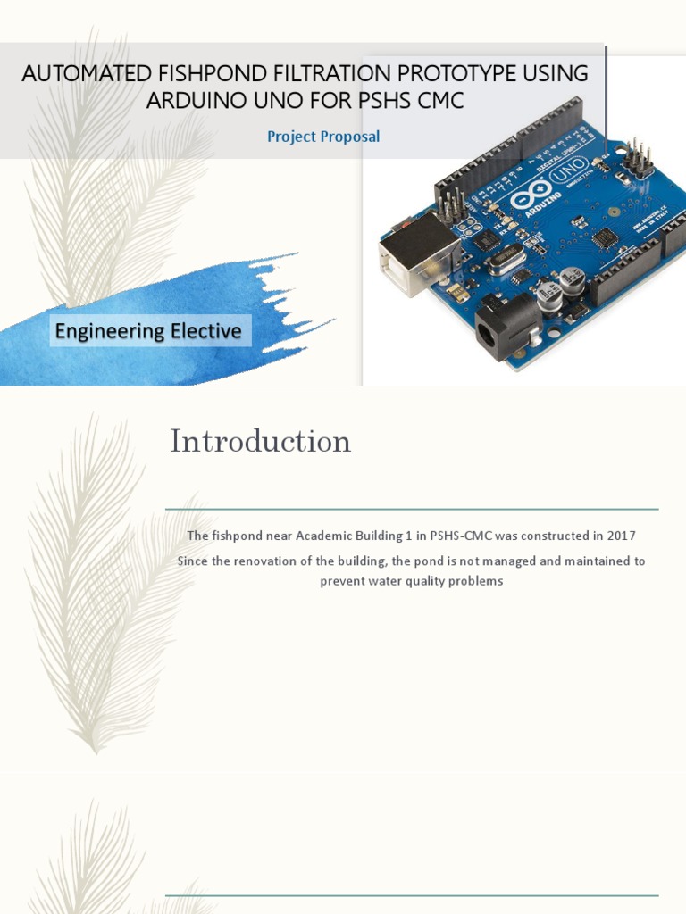Automated Fishpond Filtration Prototype Using Arduino Uno For Pshs CMC ...