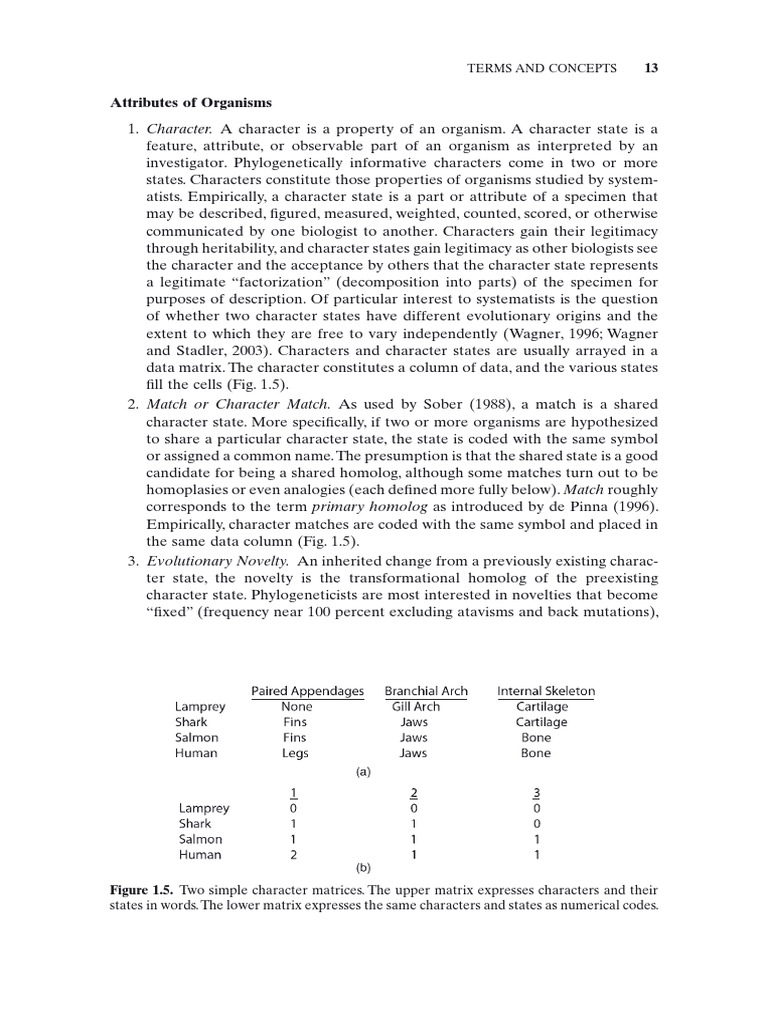 Attributes of Organisms: Terms and Concepts | PDF | Taxonomy (Biology ...