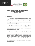 SSG Project Proposal - Teacher's Day | PDF | Behavior Modification ...