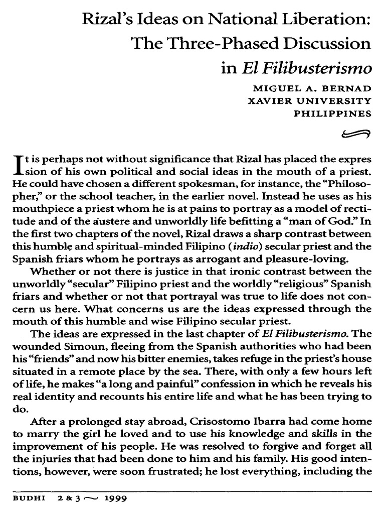 El Filibusterismo (Jose Rizal) | PDF