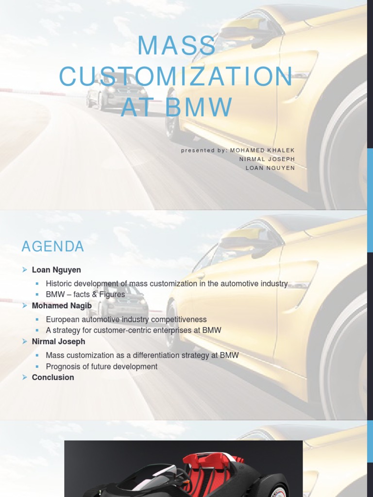 BMW's Strategy for Mass Customization and Customer-Centric ...