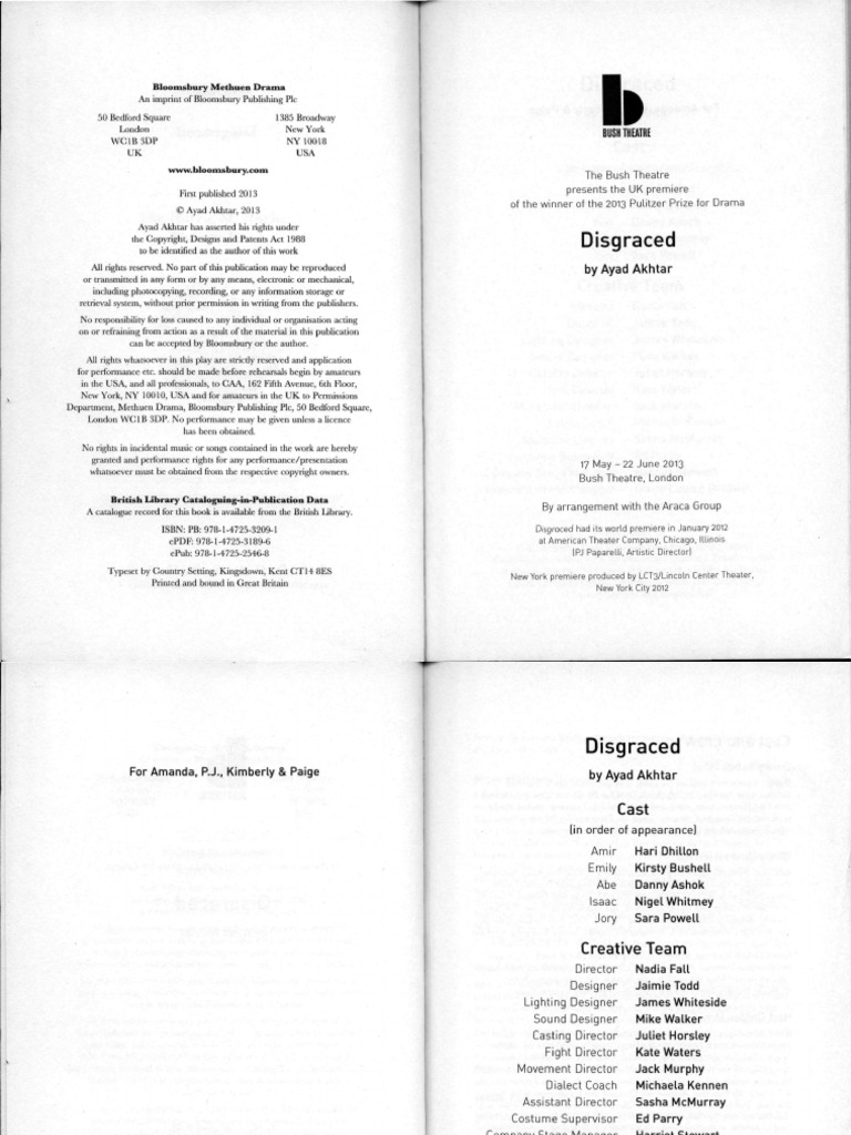 Akhtar Disgraced PDF | PDF