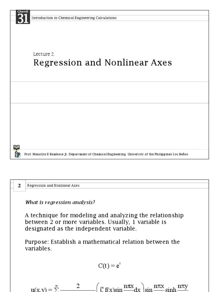 Lect02 Regression Analysis | PDF | Regression Analysis | Interpolation