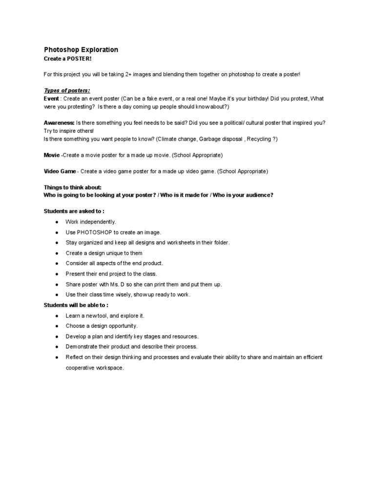 Photoshop Exploration - Beginner | PDF | Adobe Photoshop | Communication