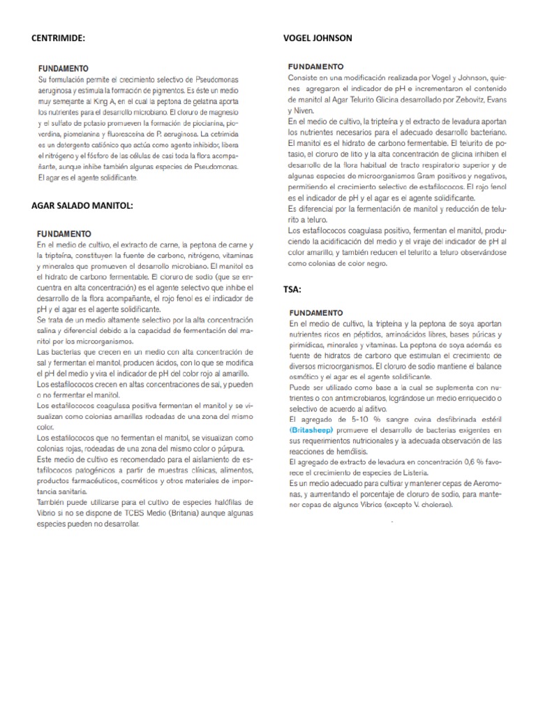Centrimide: Vogel Johnson | PDF
