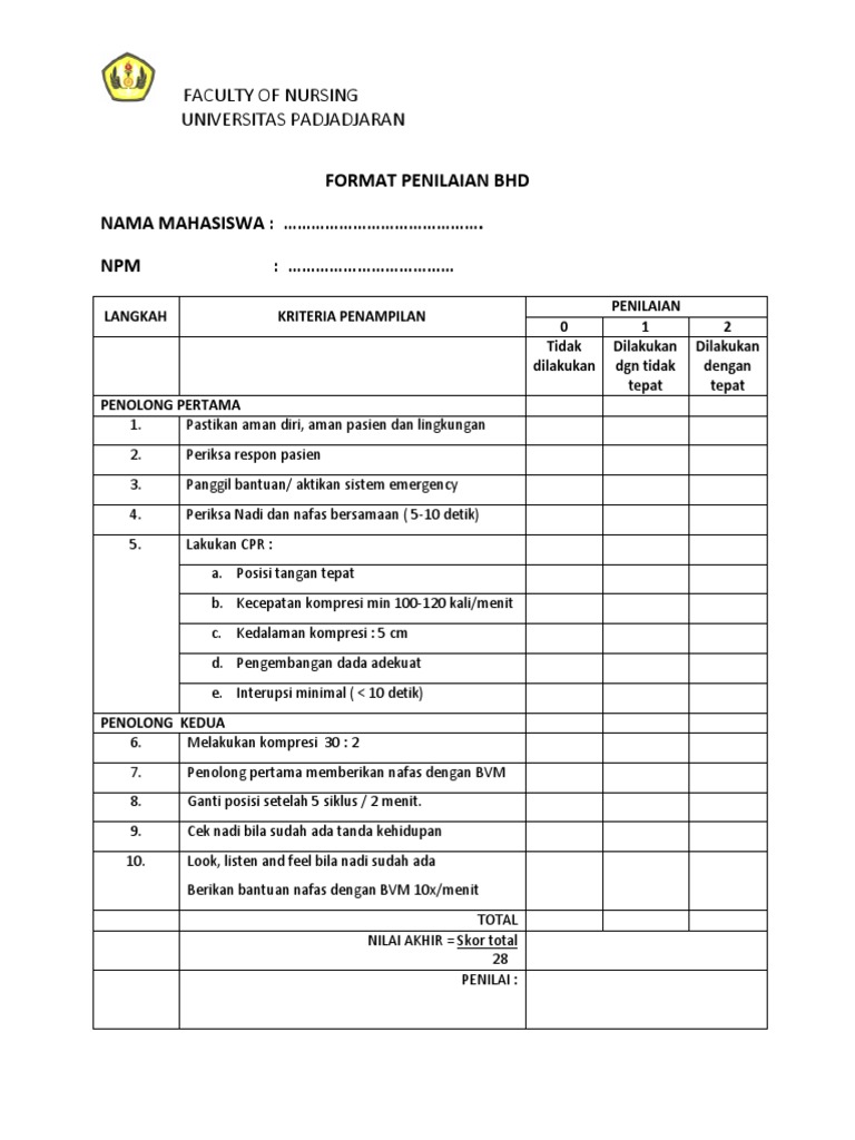 Format Penilaian BHD | PDF