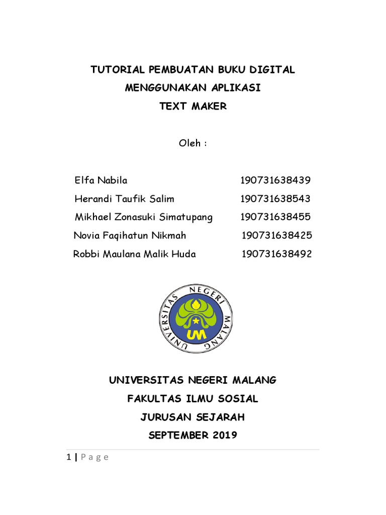 Tutorial Pembuatan Buku Digital | PDF
