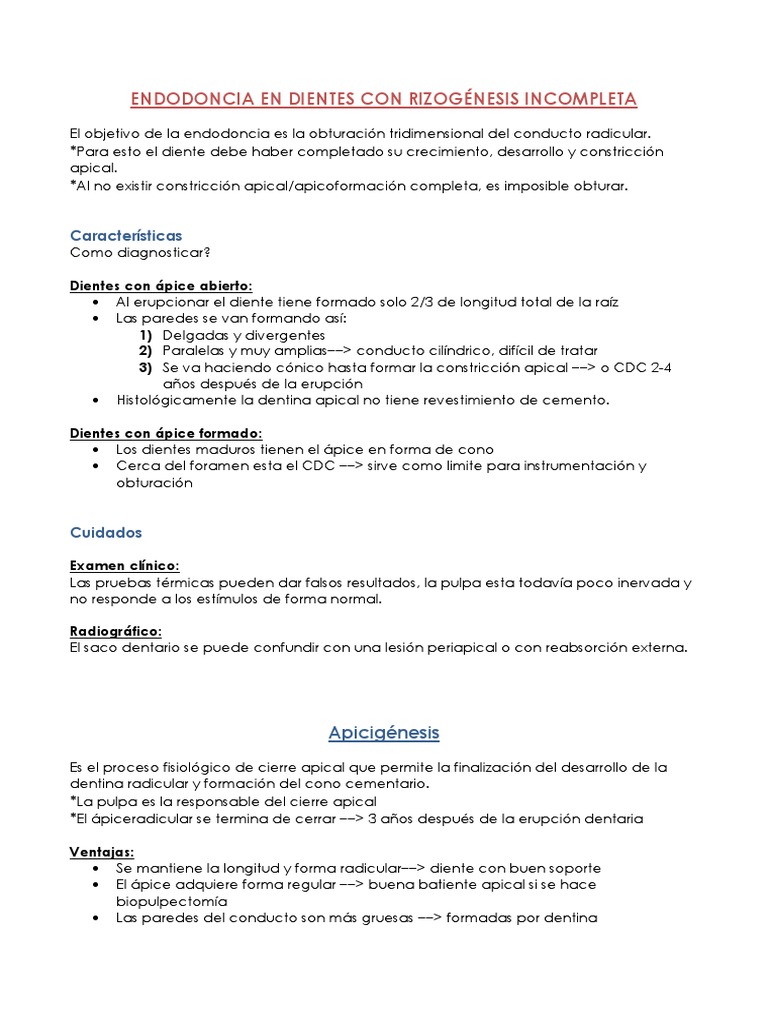 Resumen 2do Parcial Endo III | PDF | Odontología | Boca