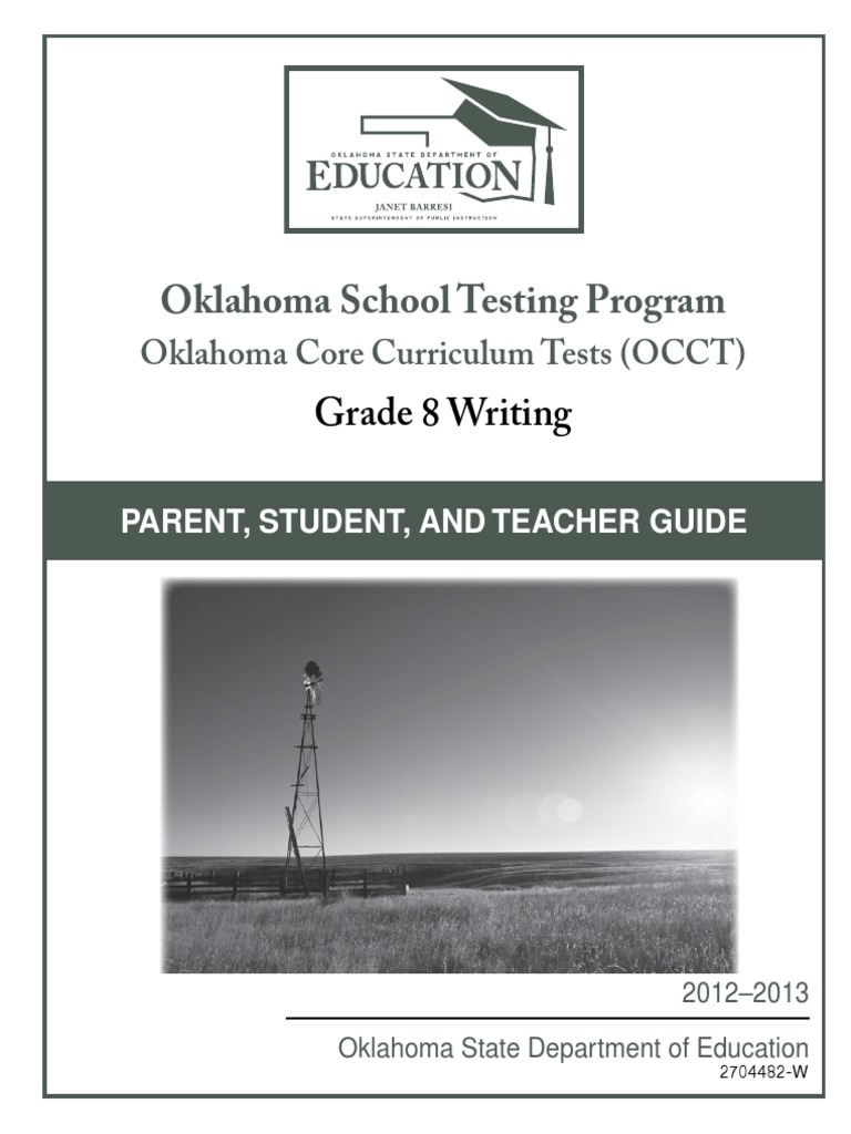 8th Grade Essay Writing Test | PDF | Narration | Rubric (Academic)