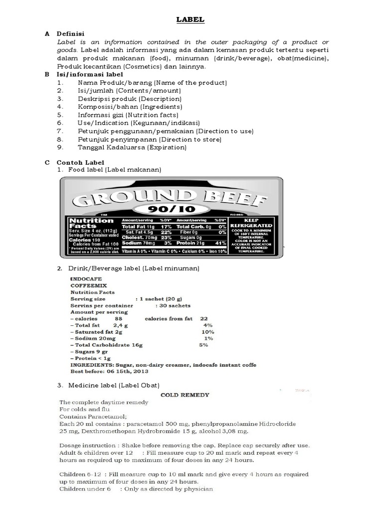 Materi Dan Soal Label Kelas 9 PDF | PDF