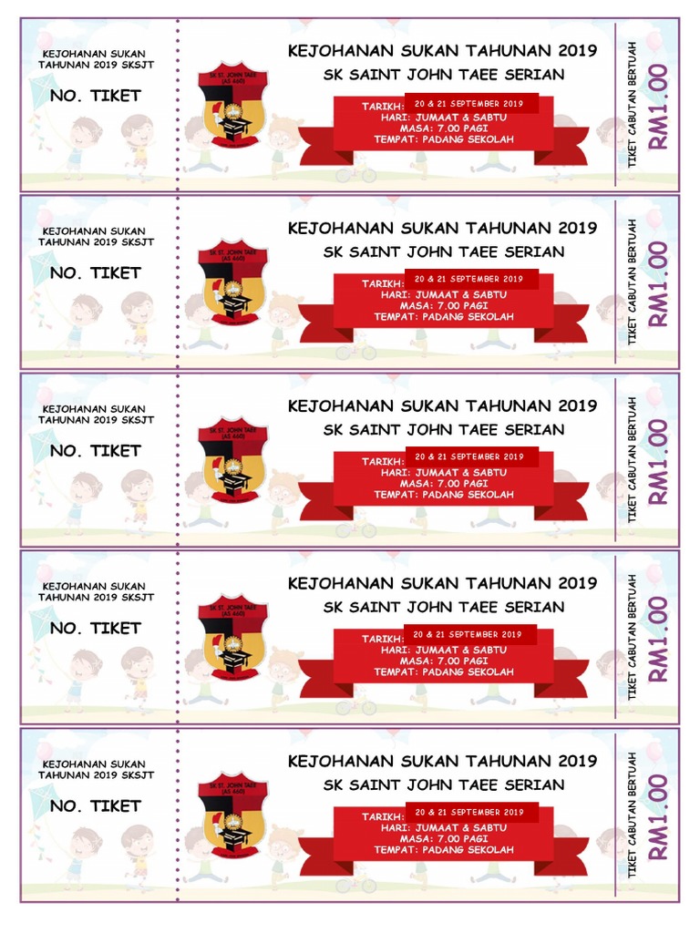 Template Kupon Cabutan Bertuah