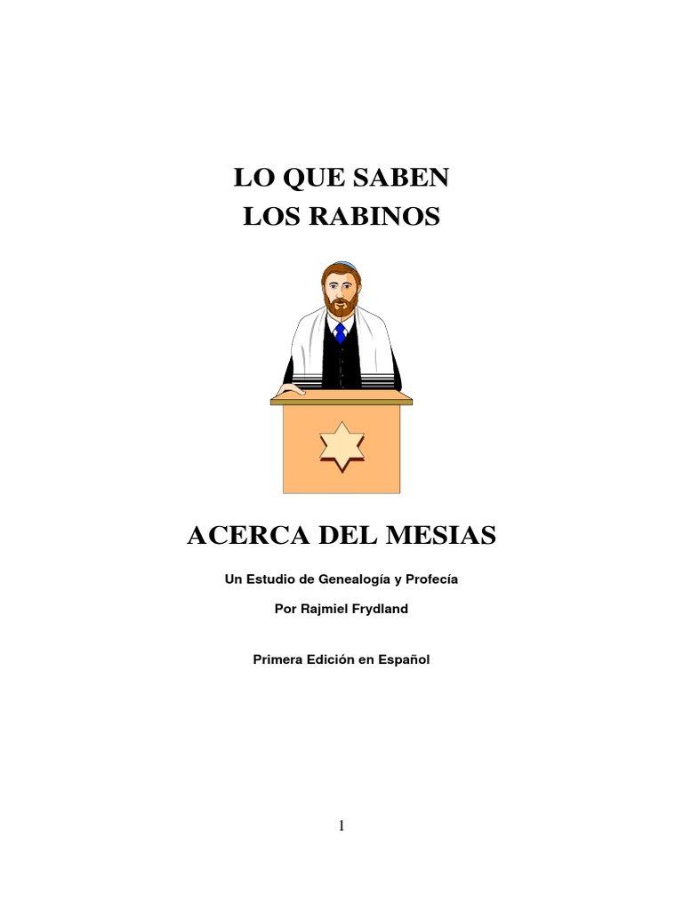 Libro Lo Que Saben Los Rabinos Acerca Del Mesias | PDF | Mesías | Abrahán