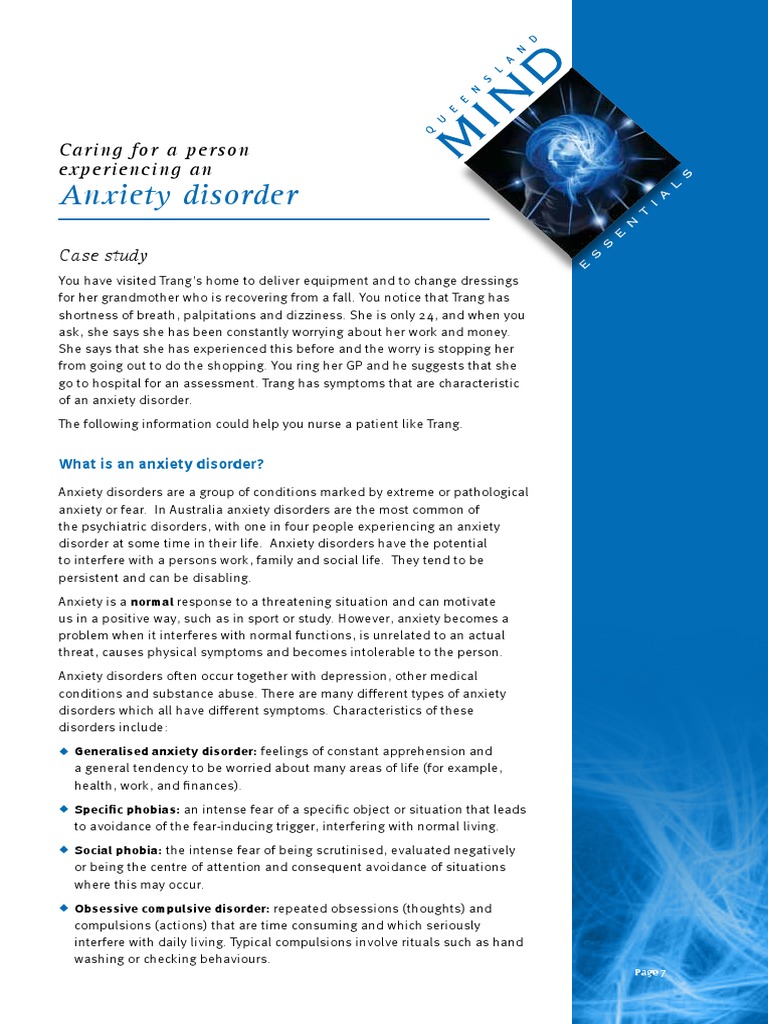 Anxiety PDF | PDF | Anxiety Disorder | Anxiety