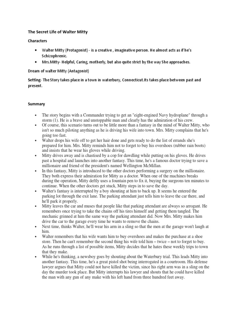 The Secret Life of Walter Mitty | PDF