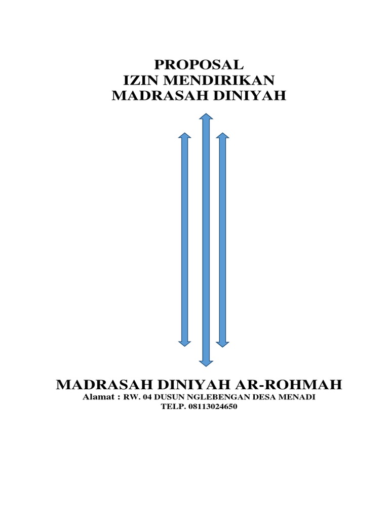 Contoh Proposal Madin Ar-Rohmah | PDF