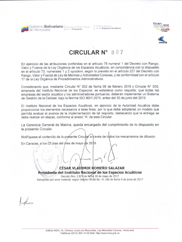 Circular 007 PDF | PDF