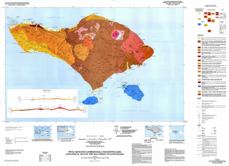 Peta Geologi 250.000 Lembar Bali | PDF