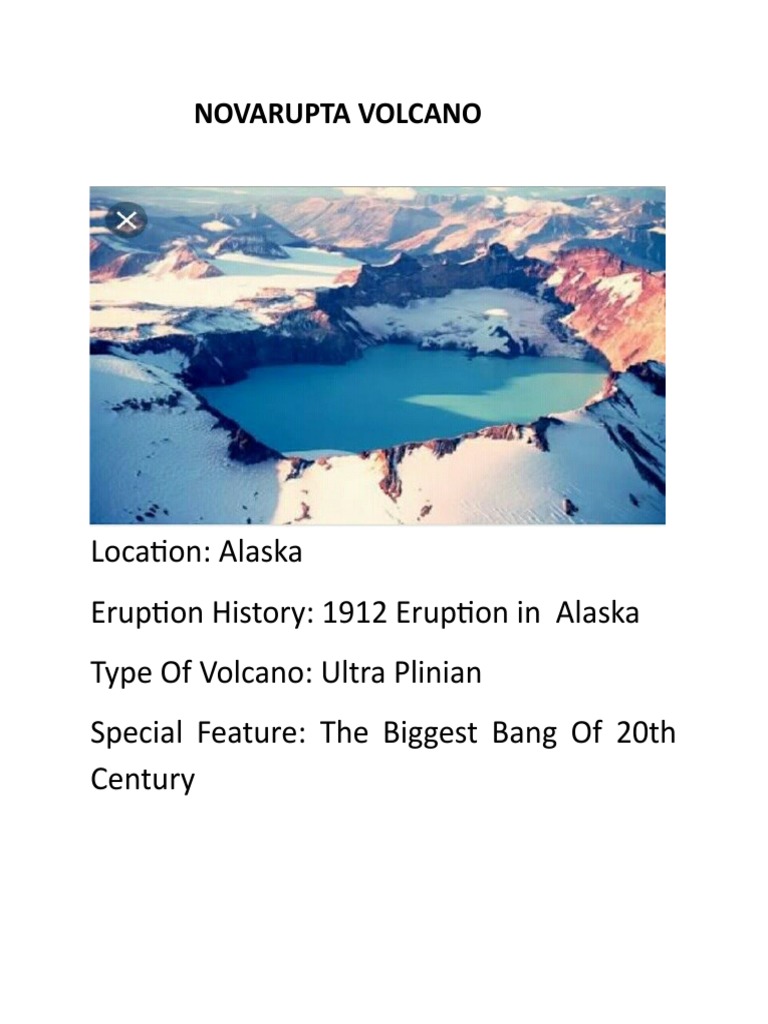 Novarupta Volca | PDF