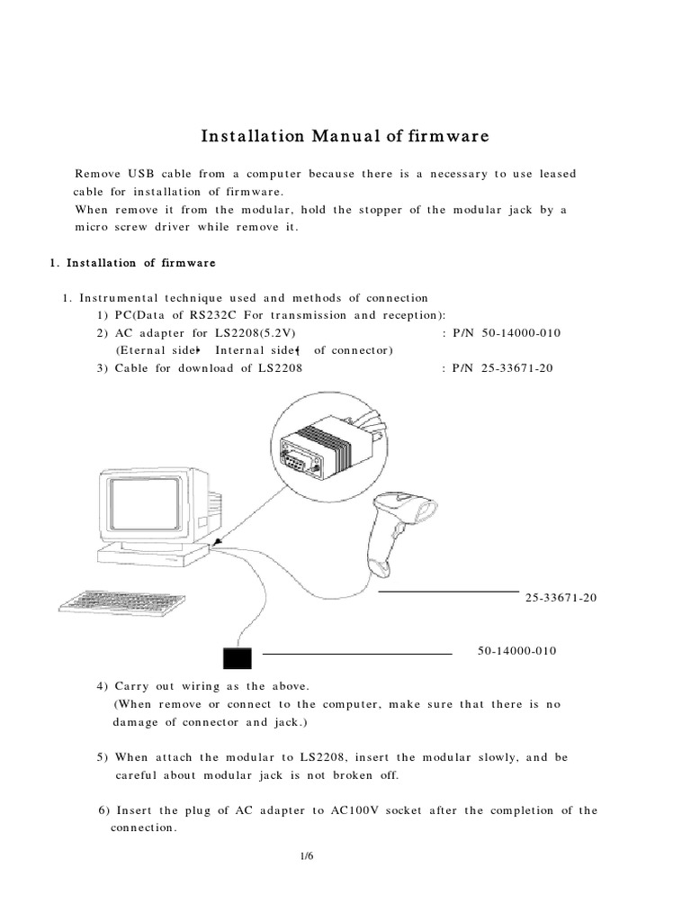 Installation Manual of Firmware | PDF | Electrical Connector ...